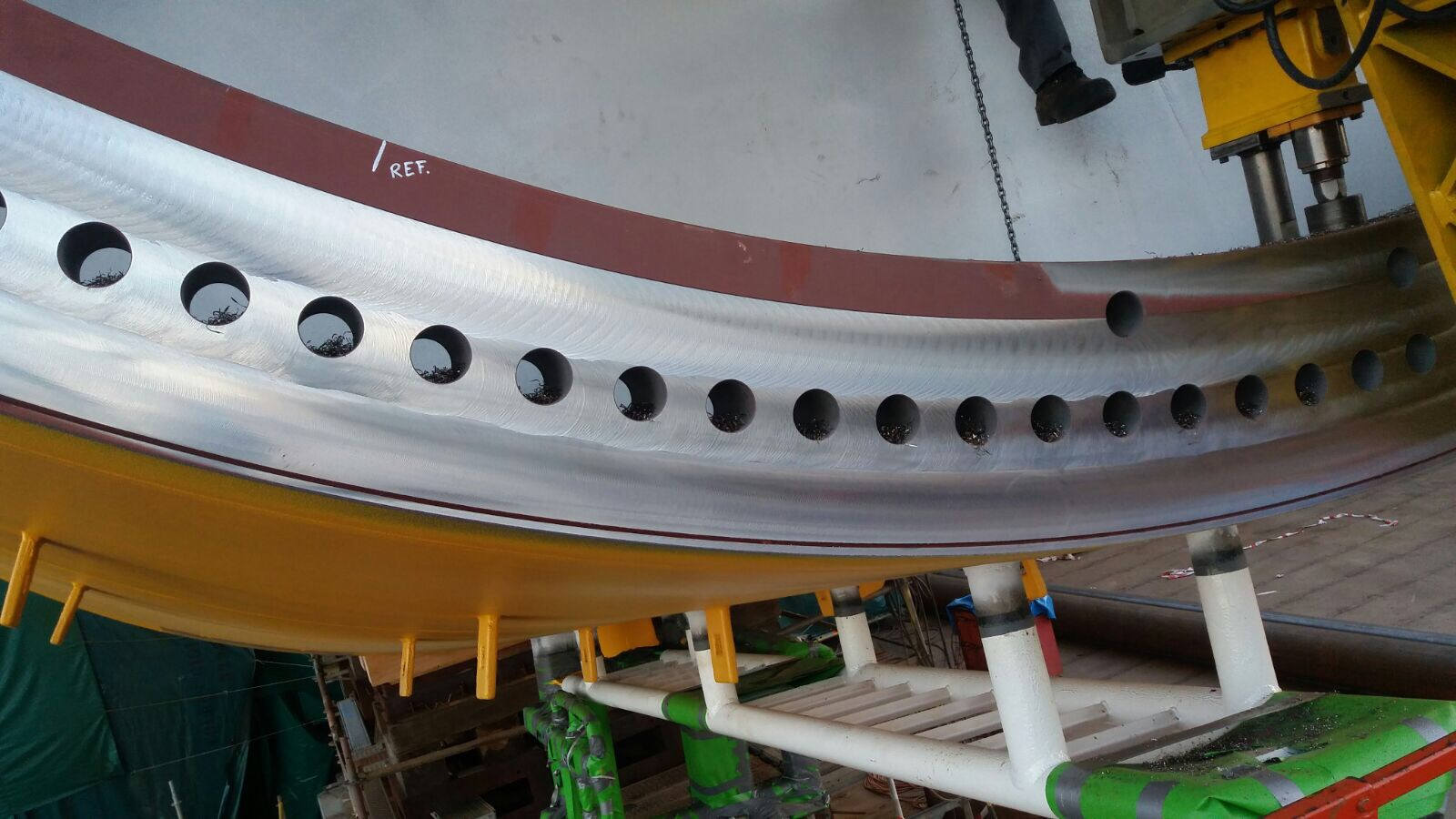 Machining of offshore flanges of Ø8000mm - Mecatec